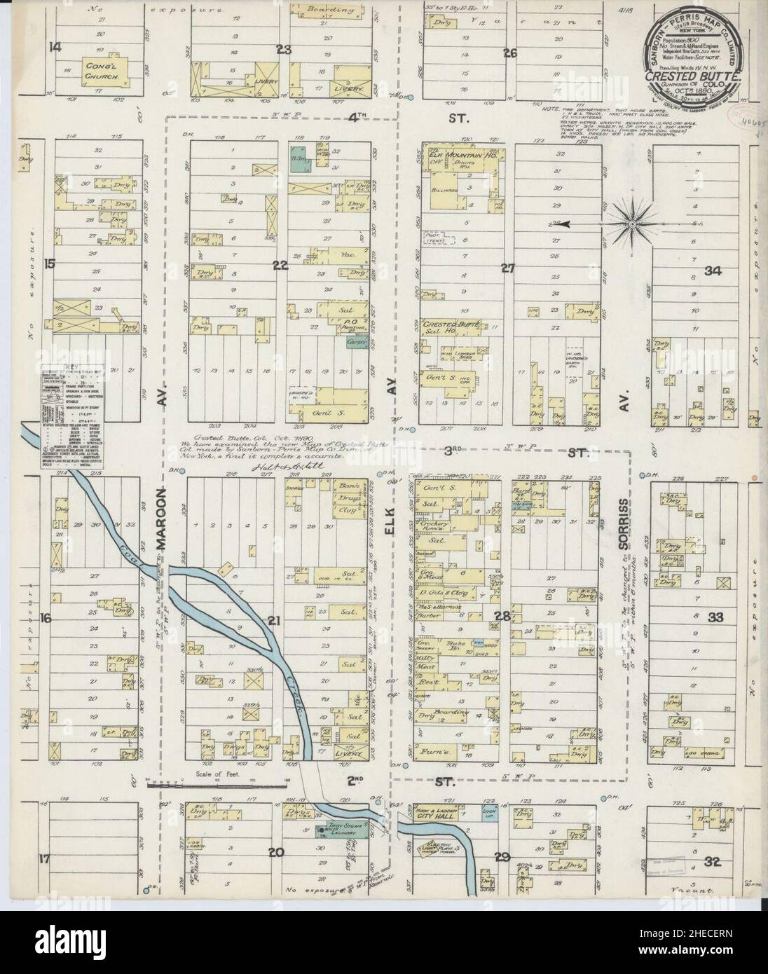 Crested butte map hi-res stock photography and images - Alamy