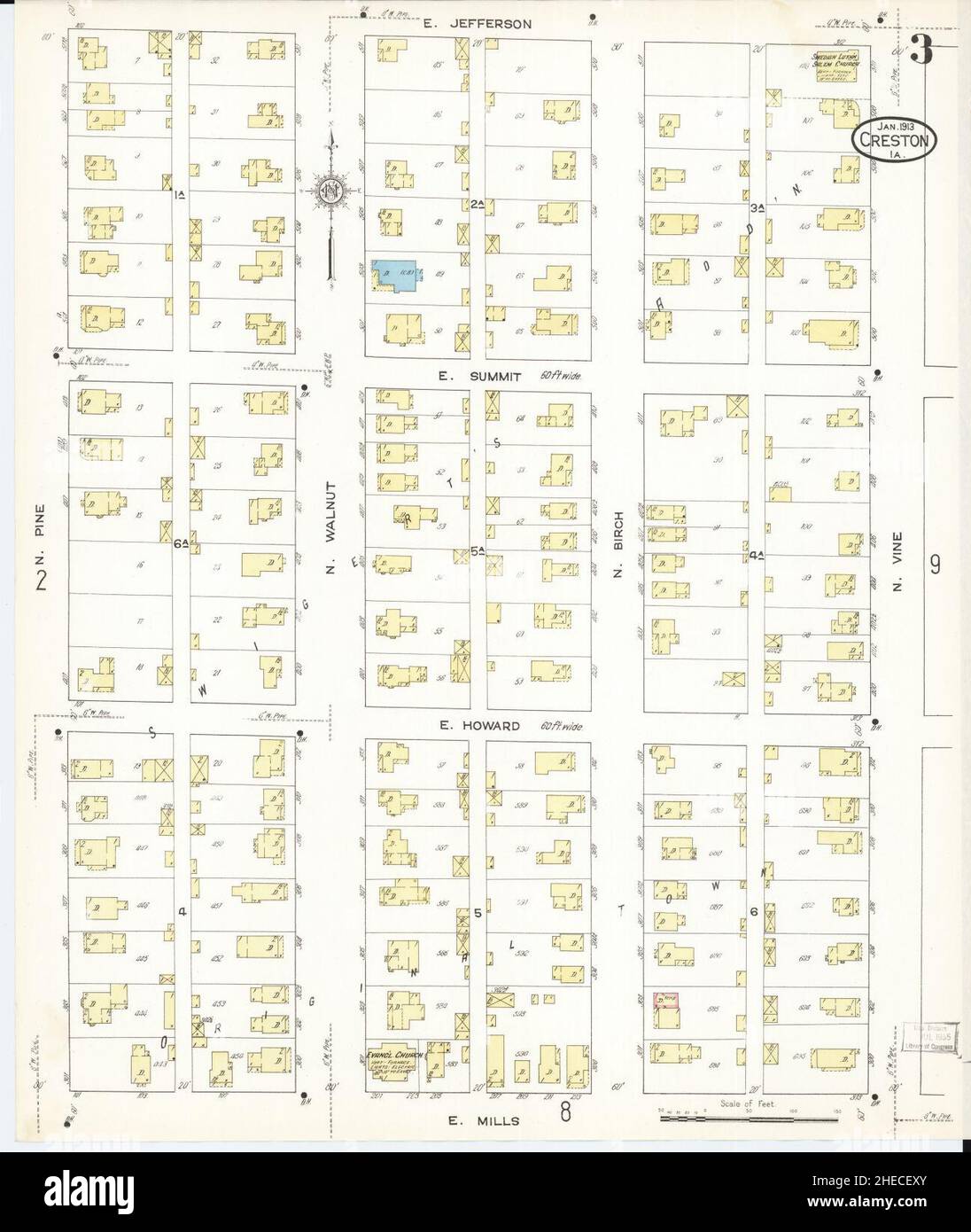 Creston iowa map hi-res stock photography and images - Alamy