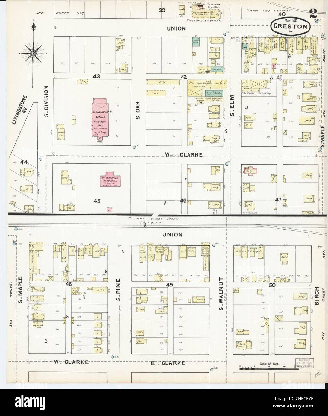 Map of creston hi-res stock photography and images - Alamy
