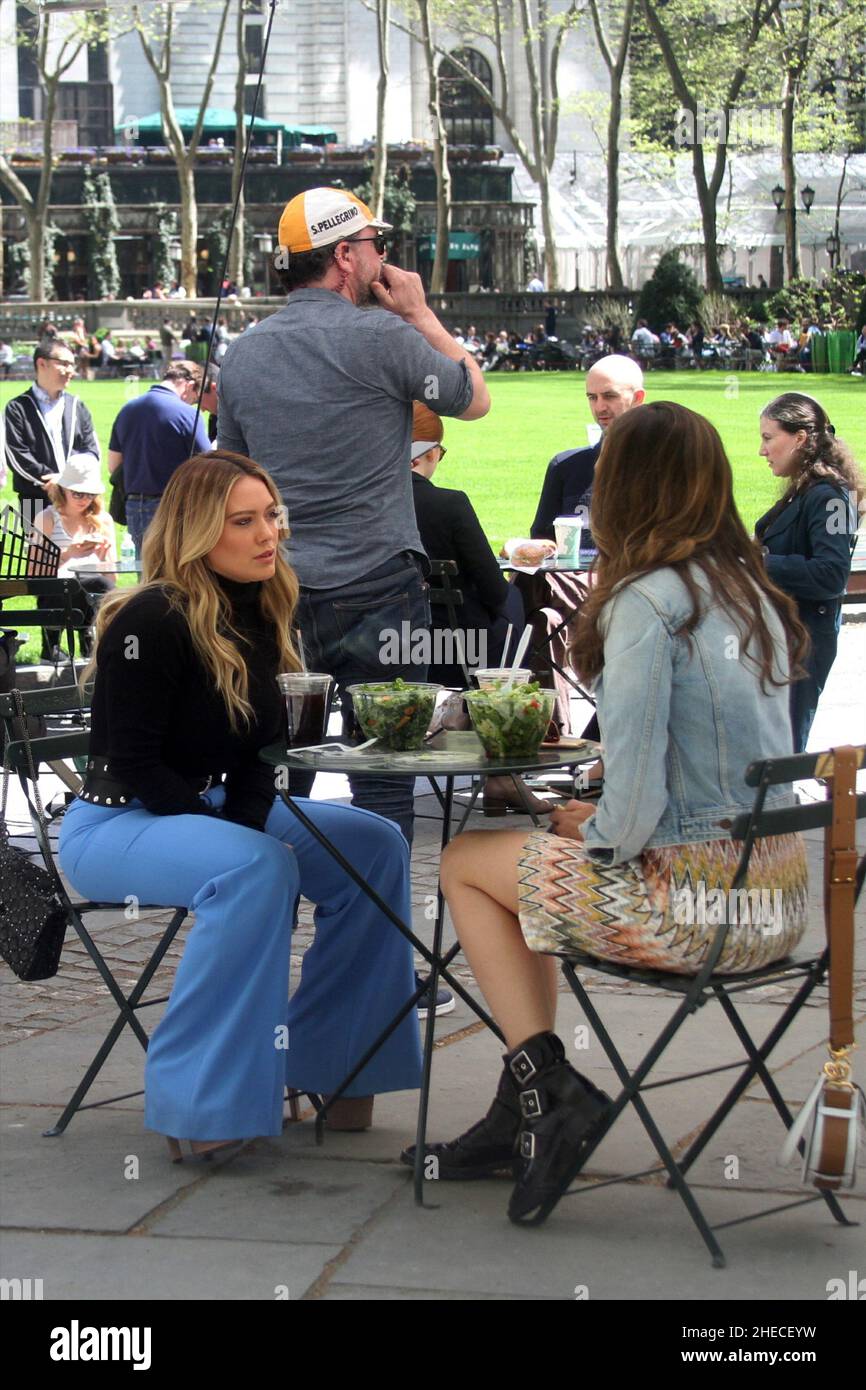 New York - NY - 20190425 Hilary Duff and Sutton Foster pictured ...