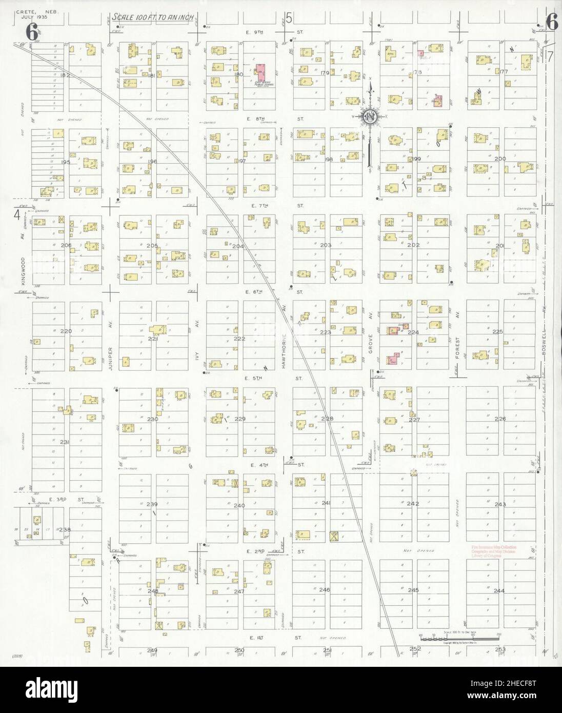 Crete nebraska map hi-res stock photography and images - Alamy