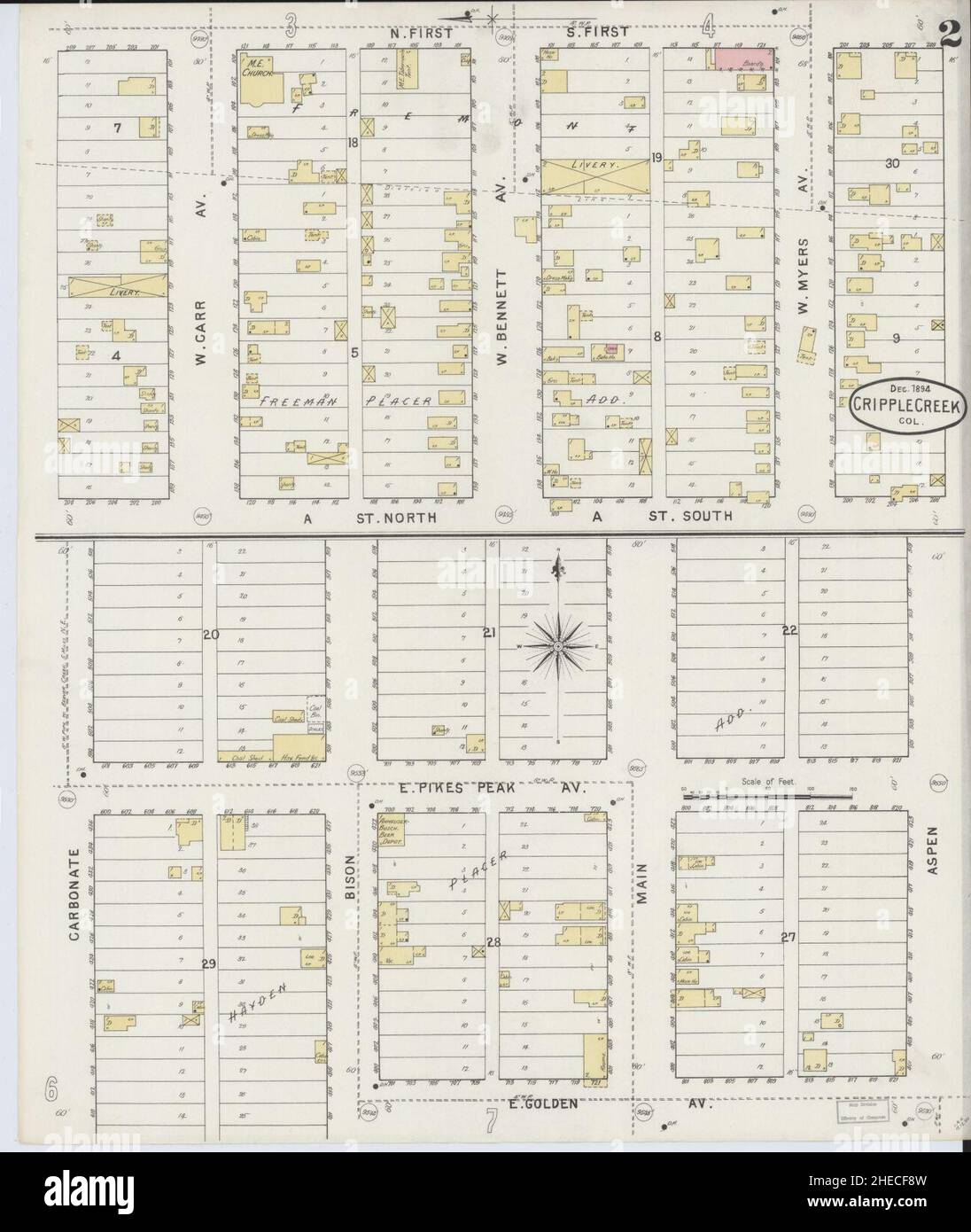 Sanborn Fire Insurance Map from Cripple Creek, Teller County, Colorado ...