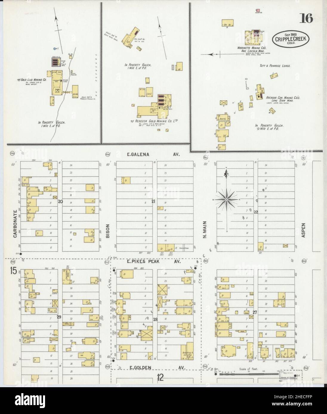 Sanborn Fire Insurance Map from Cripple Creek, Teller County, Colorado ...