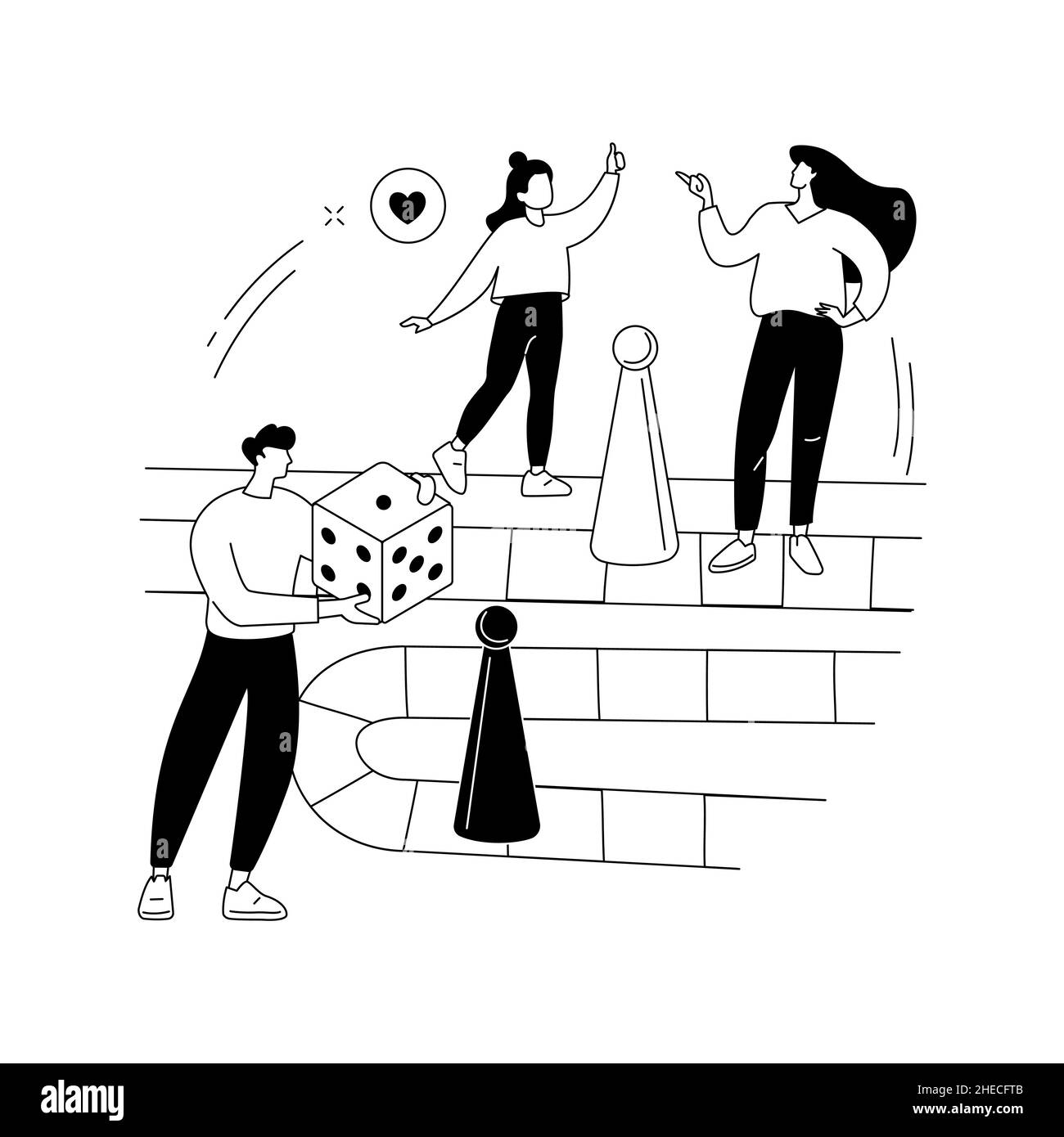 Board games abstract concept vector illustration Stock Vector Image ...