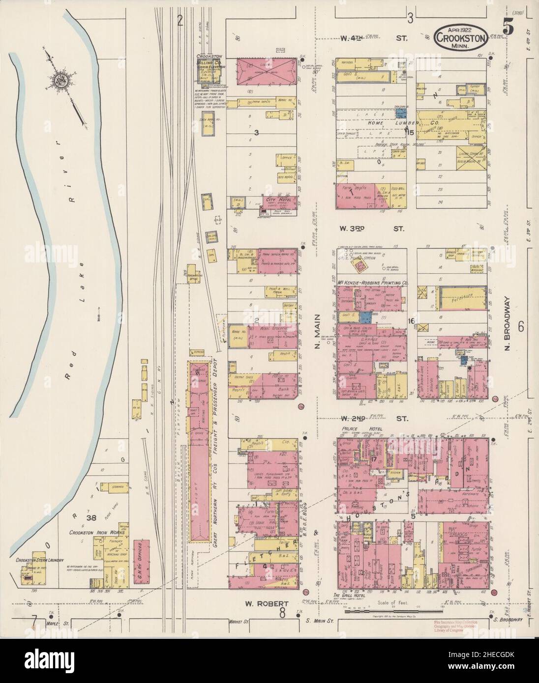 Map of crookston hi-res stock photography and images - Alamy