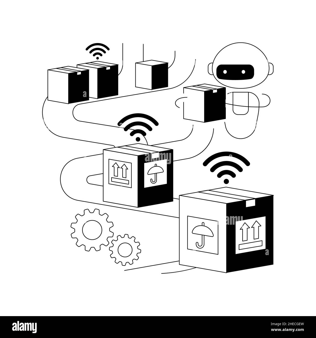 Sortation systems abstract concept vector illustration Stock Vector ... Sortation systems abstract concept vector illustration Stock Vector ...