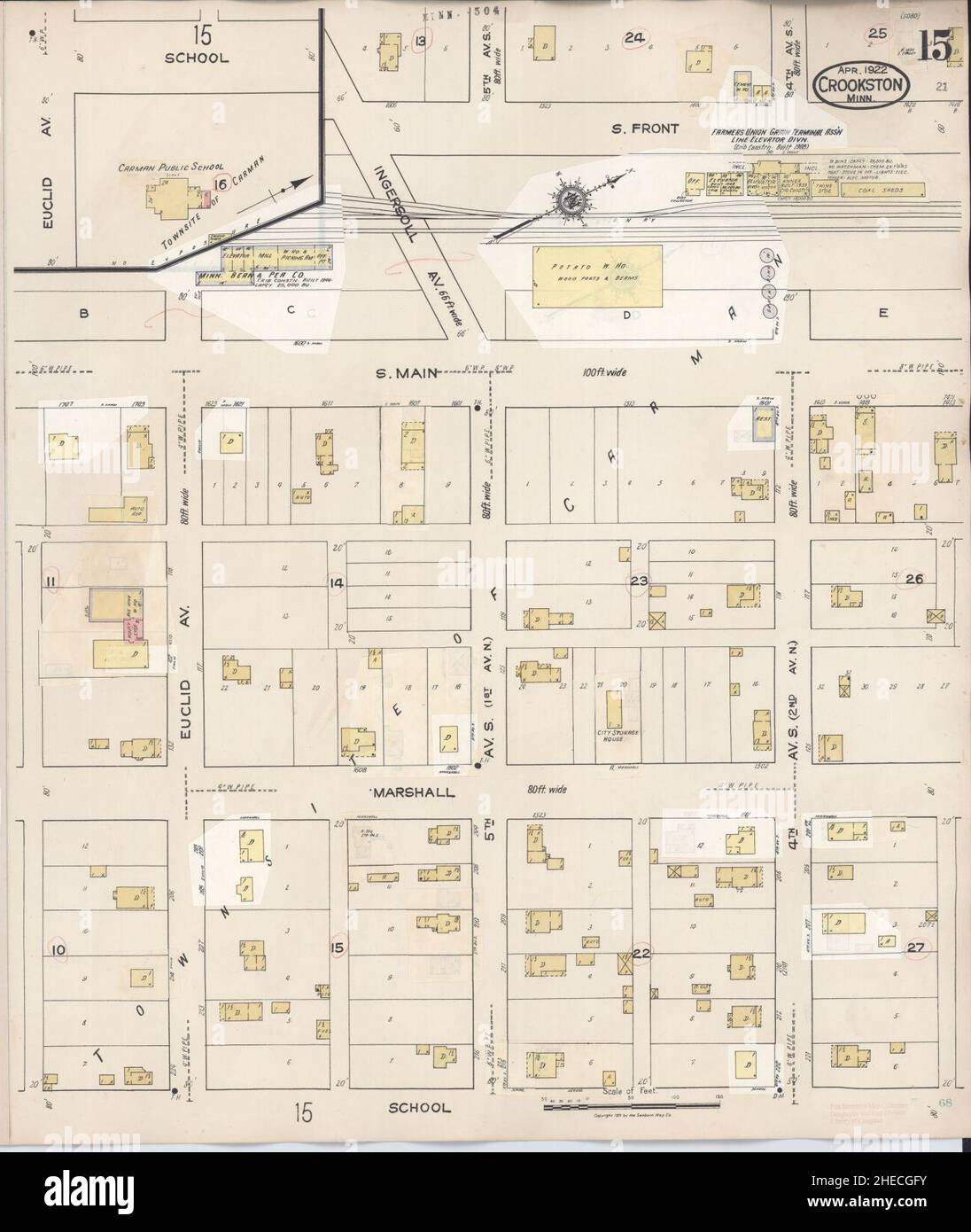 Map of crookston hi-res stock photography and images - Alamy