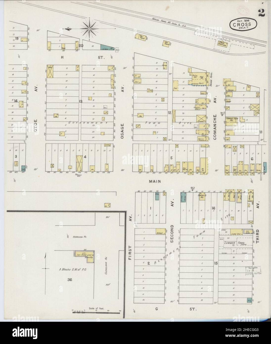 Kay county map hi-res stock photography and images - Alamy