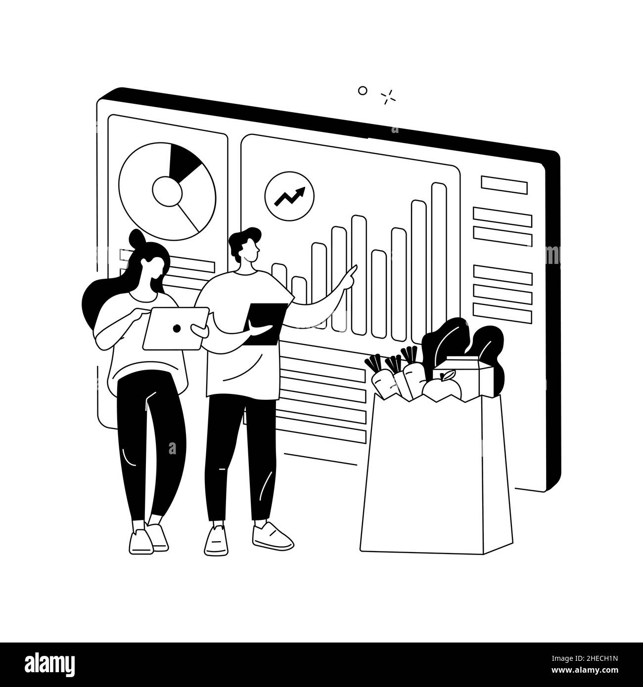 Food consumption abstract concept vector illustration Stock Vector ...