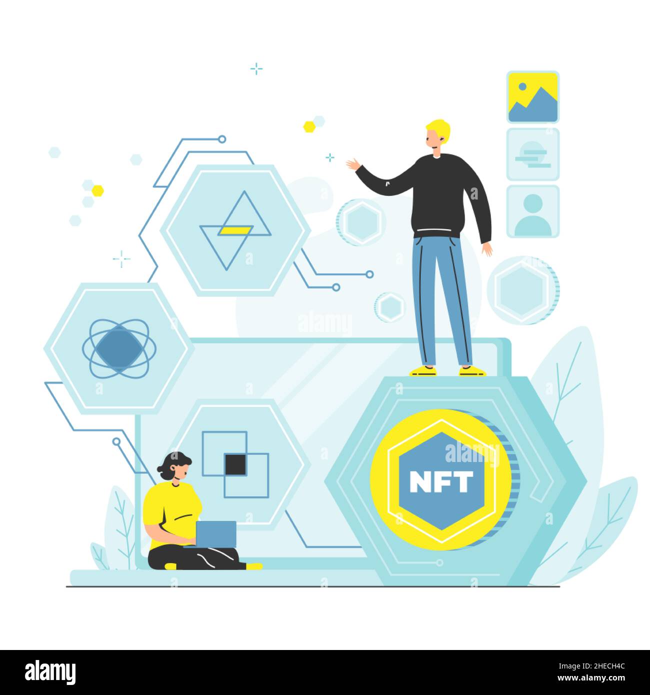 Nft art collector hi-res stock photography and images - Alamy