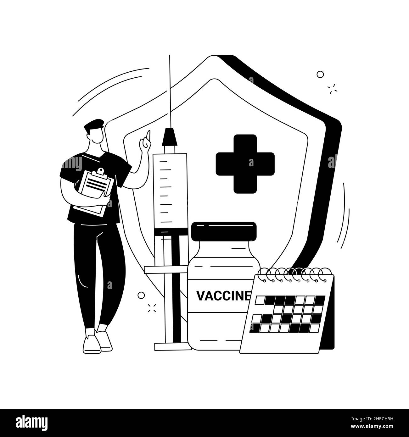 Vaccination program abstract concept vector illustration Stock Vector ...