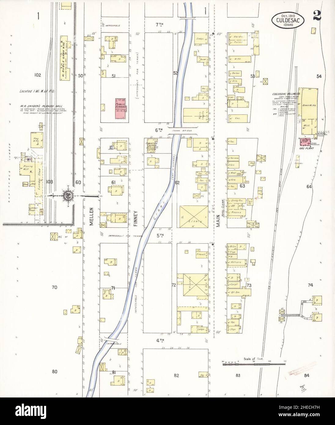 Nez perce county map hi-res stock photography and images - Alamy