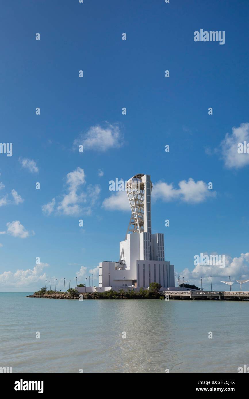 Mexico, Quintana Roo, Mega Estructura in the Chetumal Bay Stock Photo ...