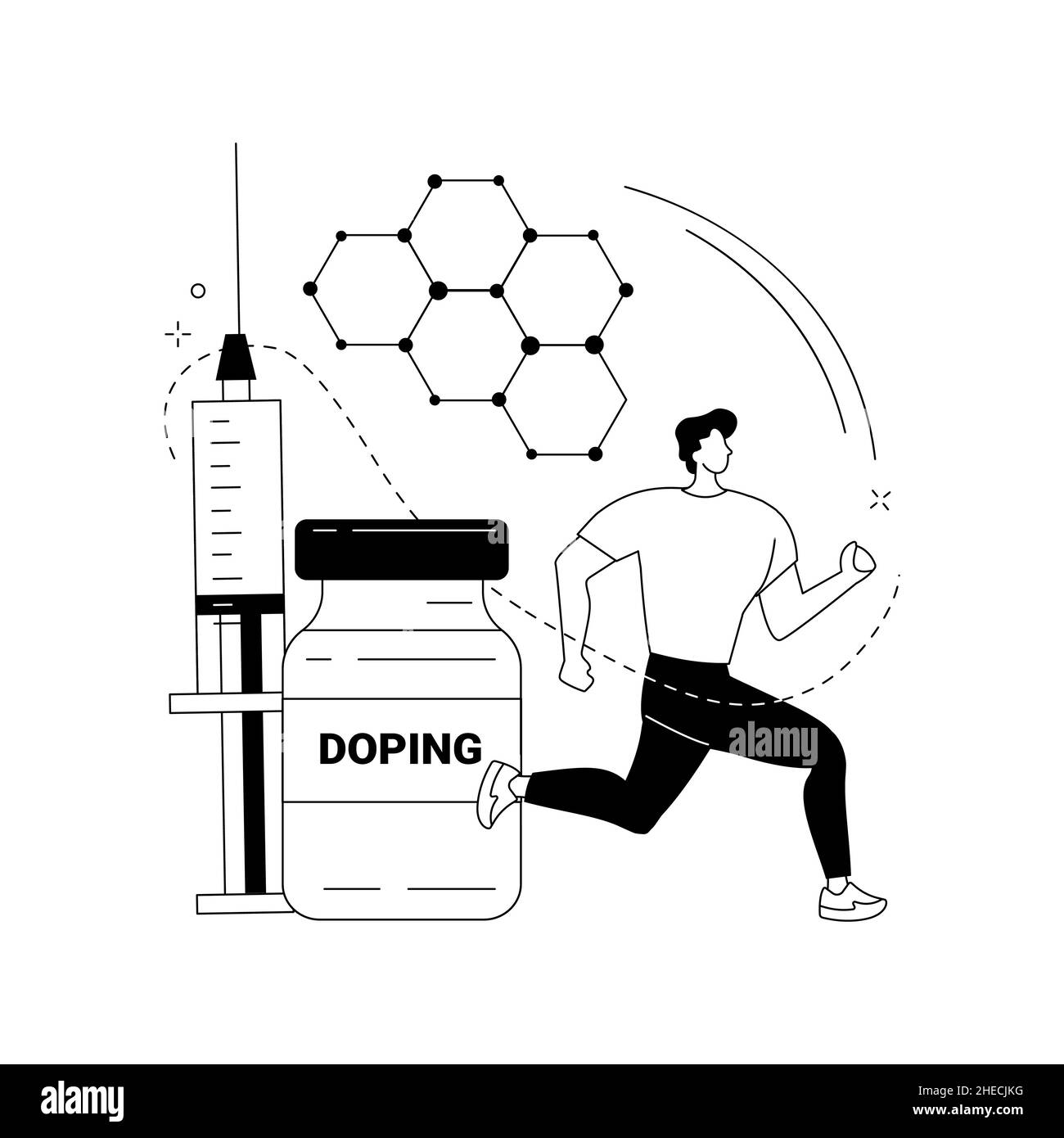 Performance drugs abstract concept vector illustration Stock Vector ...