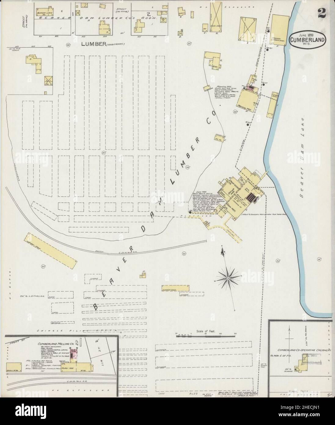Cumberland wisconsin map hi-res stock photography and images - Alamy