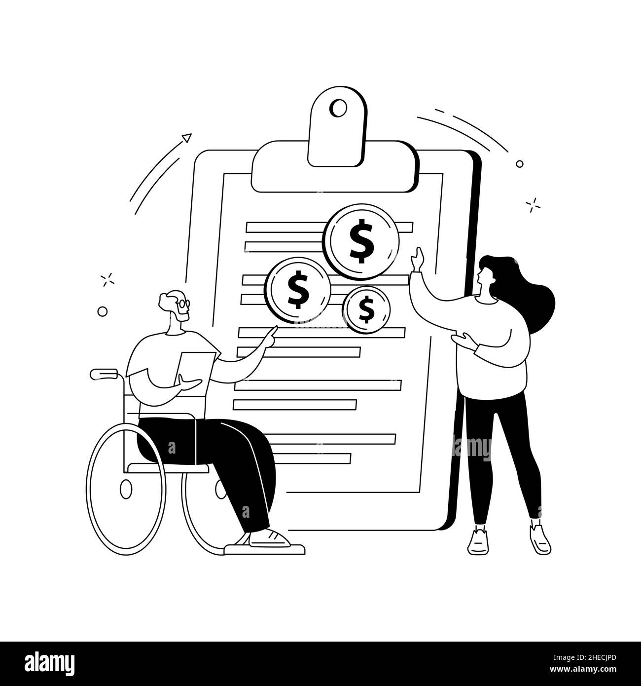 Social assistance abstract concept vector illustration Stock Vector ...