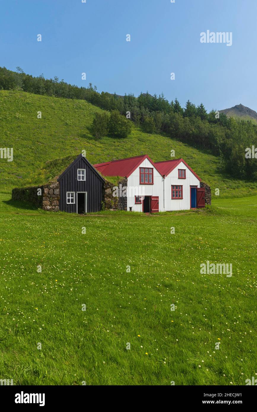 Iceland, Sudurland Region, Skogar, village converted into an open air ...