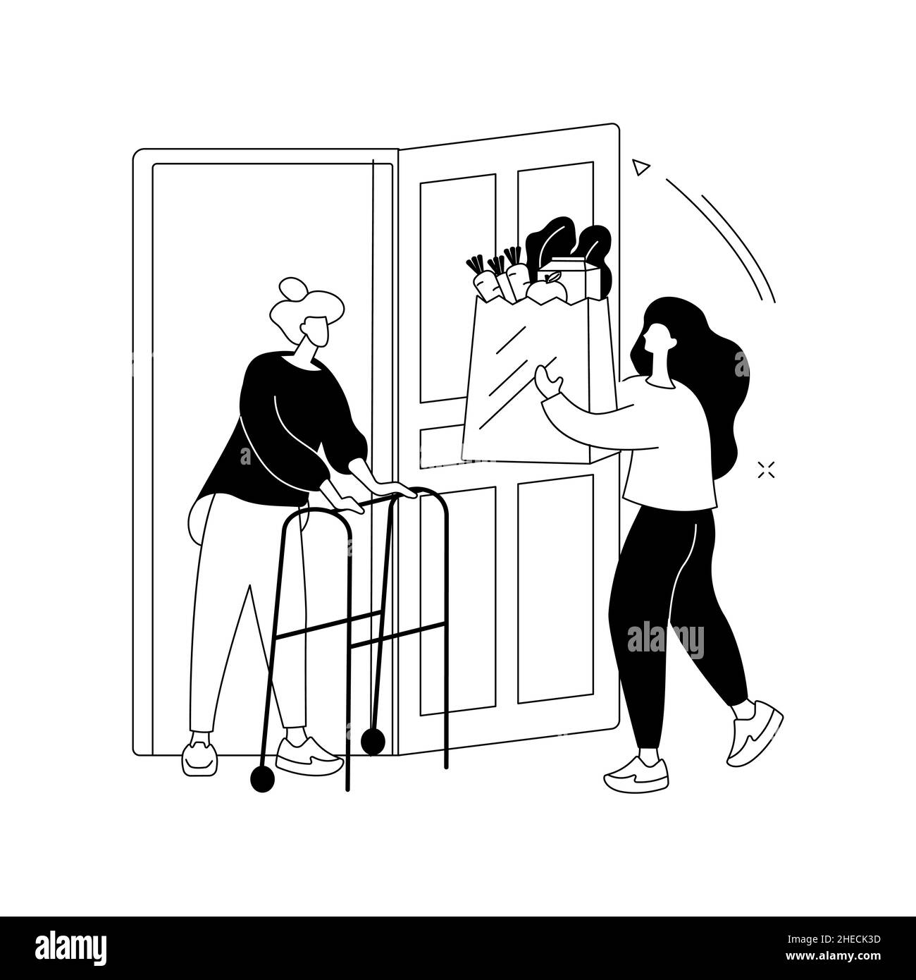 Social work abstract concept vector illustration Stock Vector Image ...