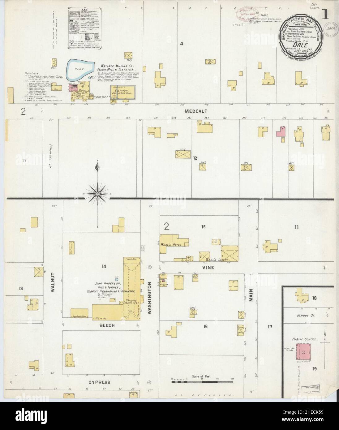 Dale county map hi-res stock photography and images - Alamy