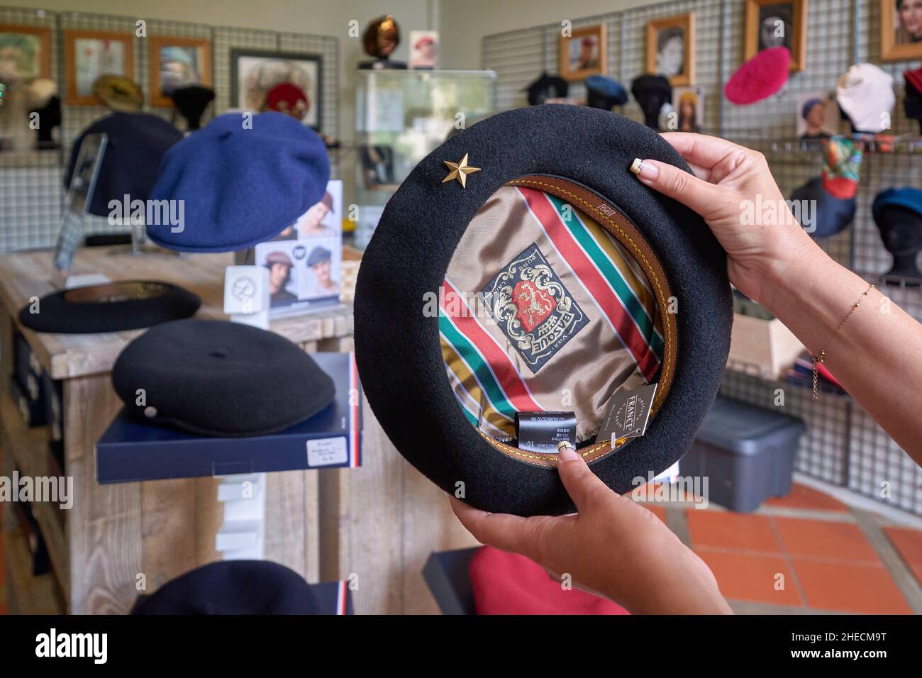 France, Pyrenees Atlantiques, Bearn, Nay, Beret Museum, Che Guevara ...