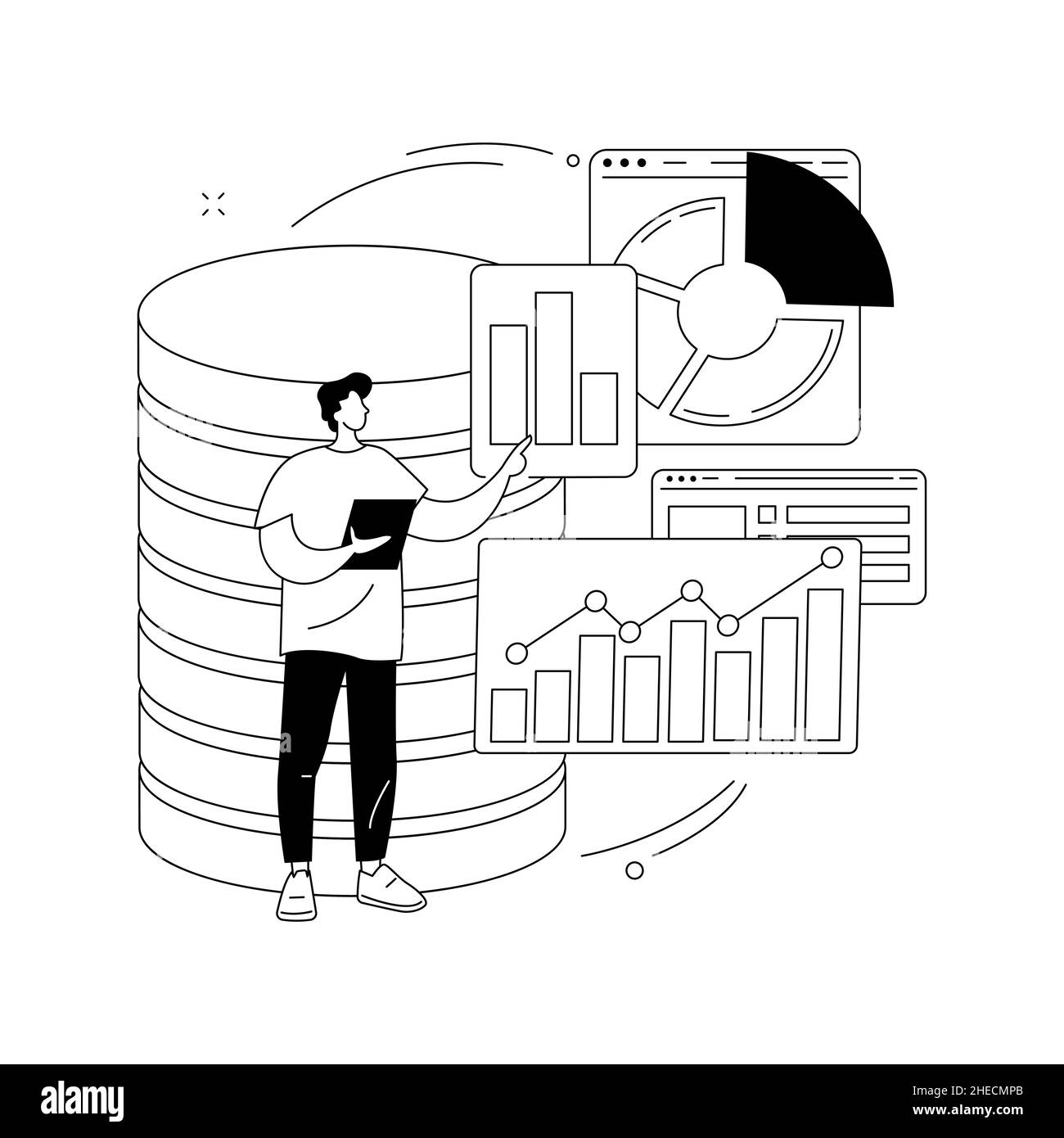 Analytics And Data Science Abstract Concept Vector Illustration Stock Vector Image And Art Alamy