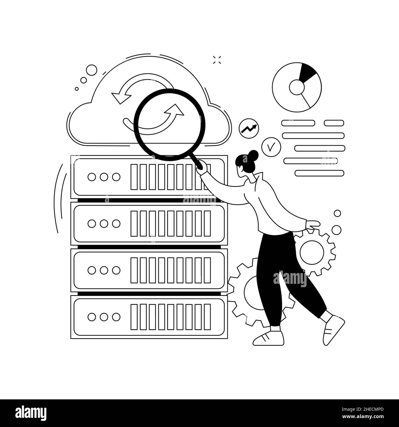 Big data analytics abstract concept vector illustration Stock Vector ...