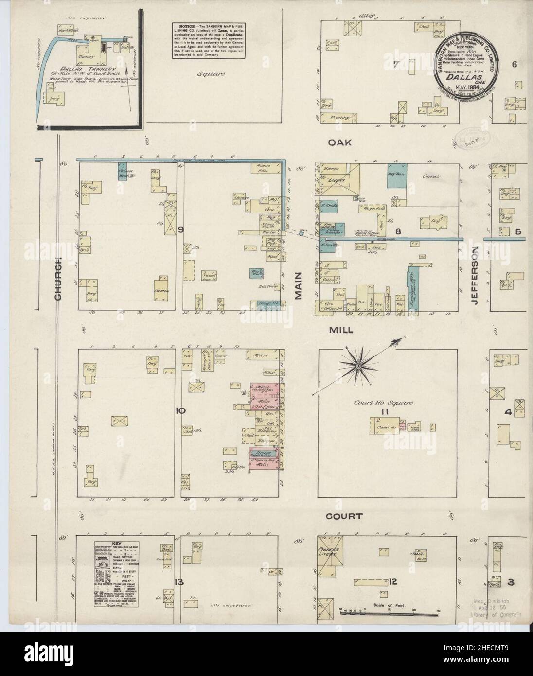 Map of dallas oregon hi-res stock photography and images - Alamy