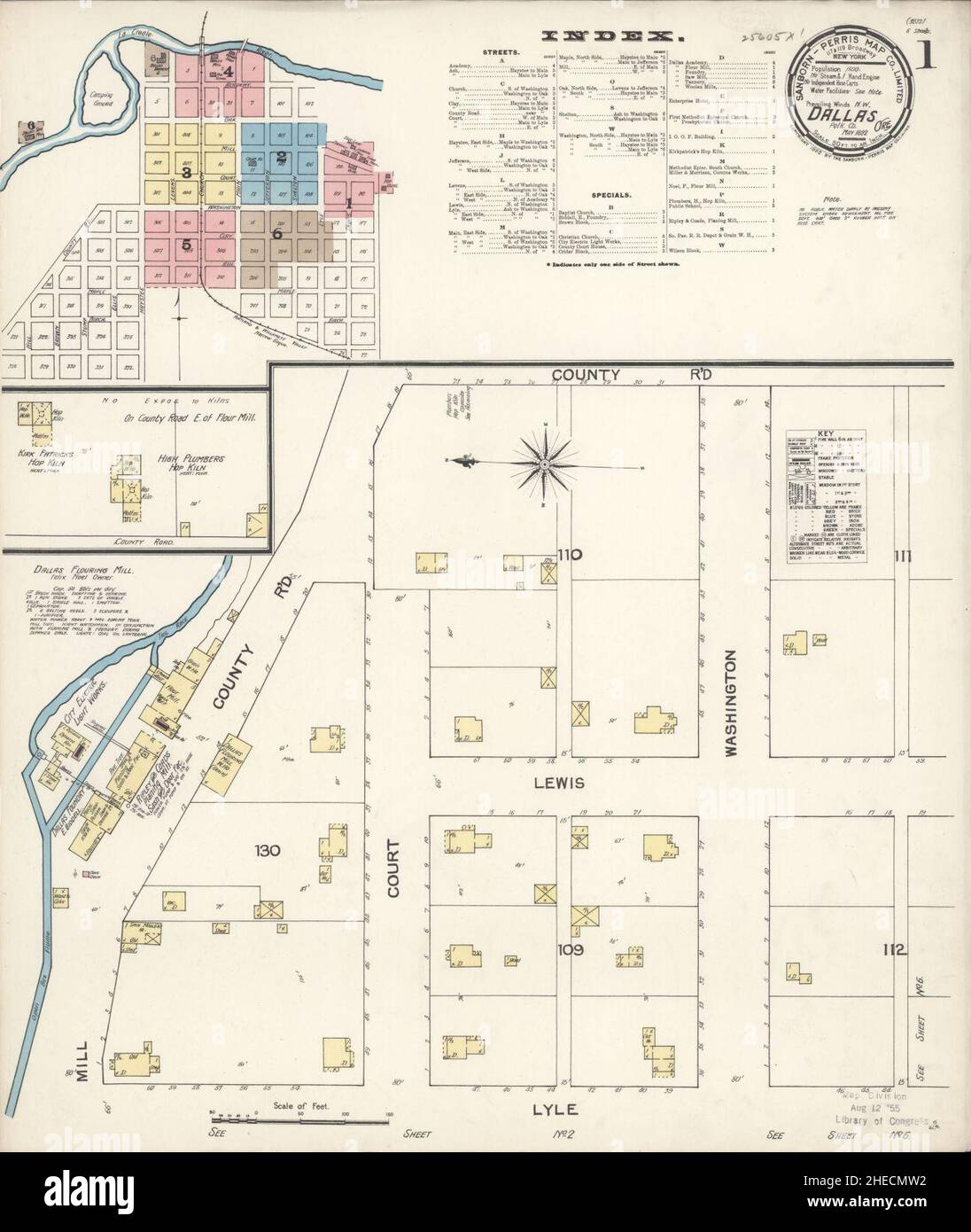 Map of dallas oregon hi-res stock photography and images - Alamy