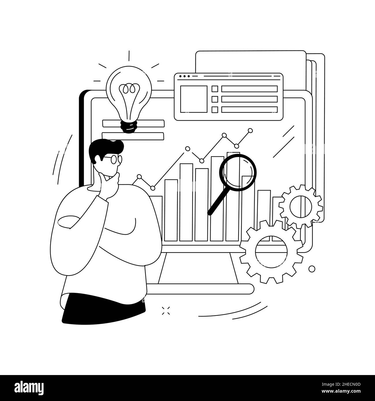 Business Intelligence abstract concept vector illustration Stock Vector ...