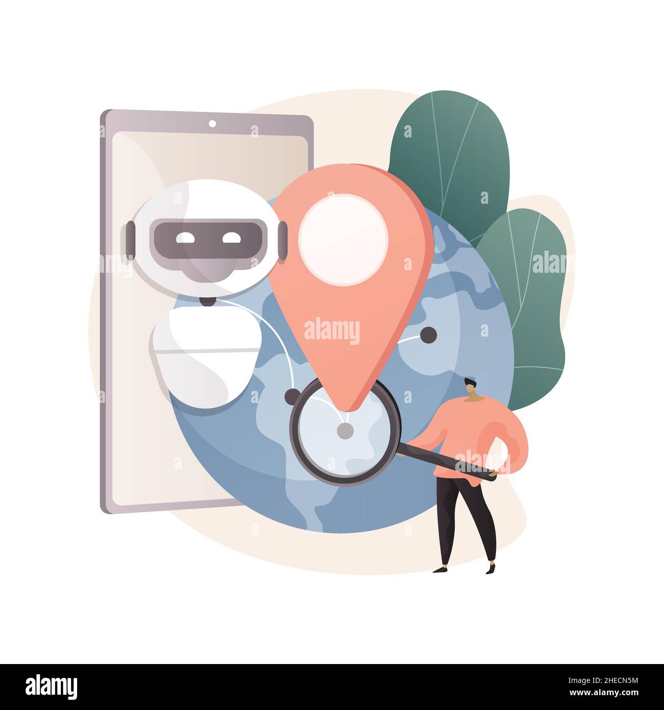 AI in travel and transportation abstract concept vector illustration ... AI in travel and transportation abstract concept vector illustration ...