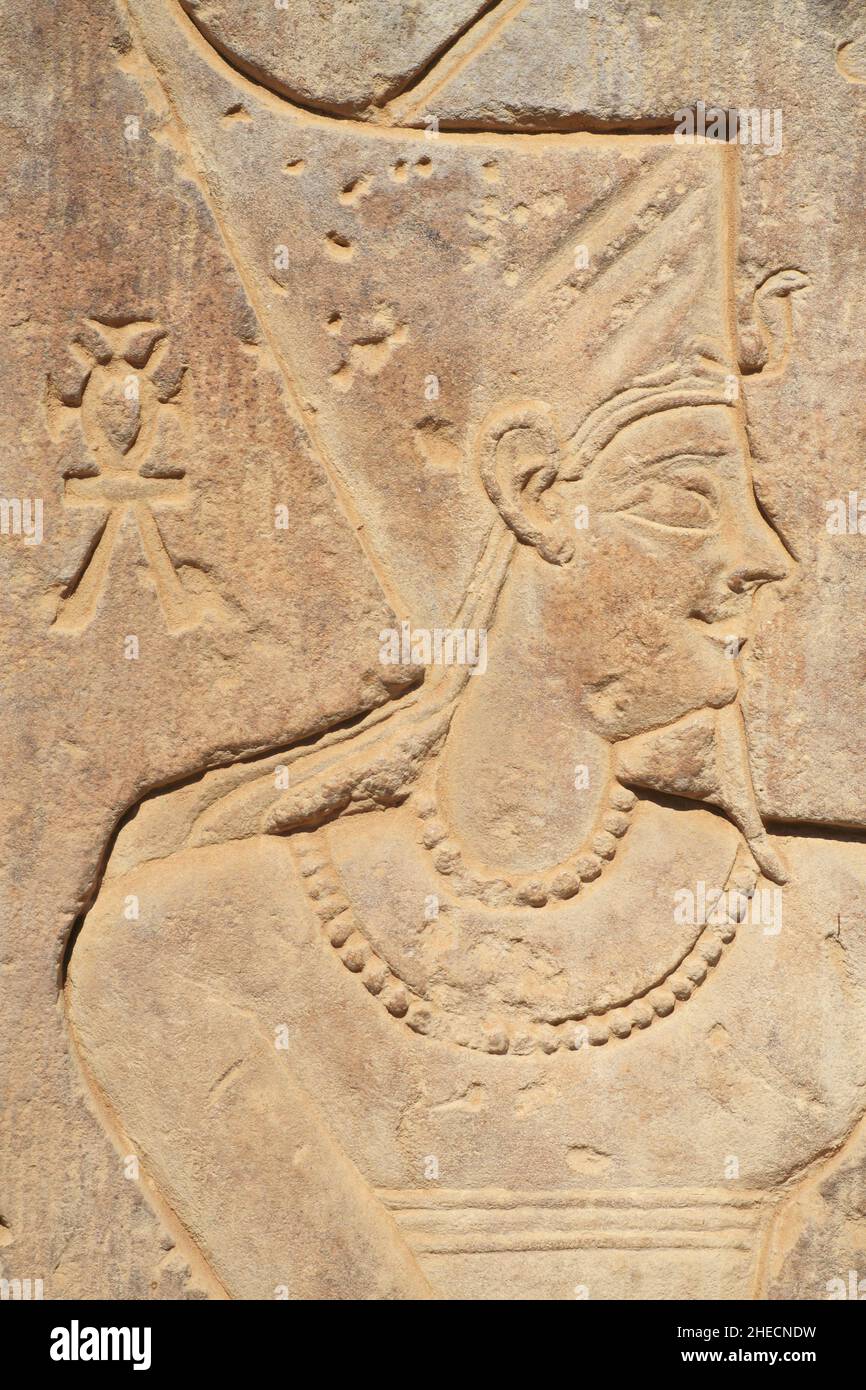 Egypt, Upper Egypt, Nile valley, Kom Ombo, temple of Sobek and Haroeris ...