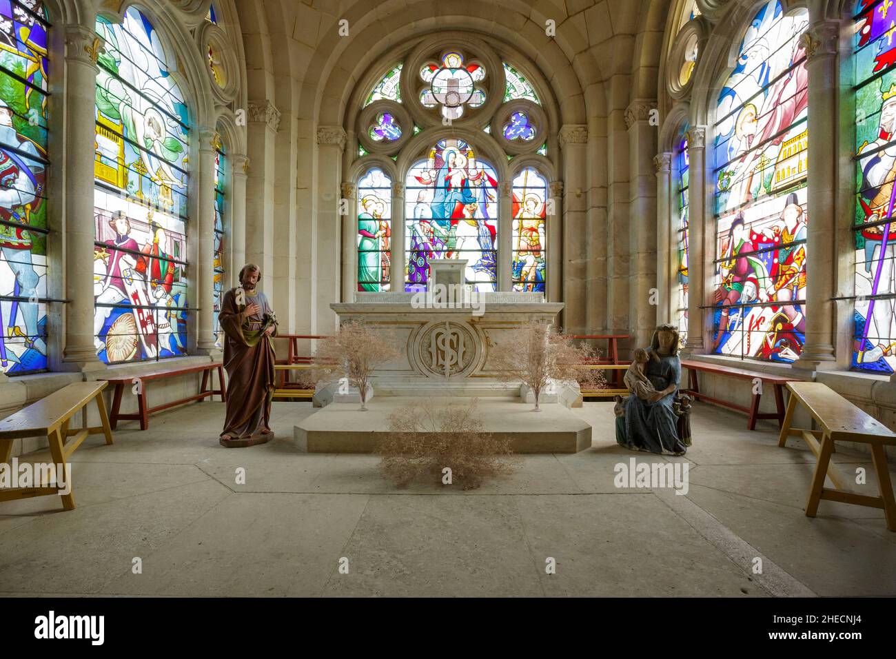France, Vosges, Domremy la Pucelle, birthplace of Joan of Arc, Bois ...