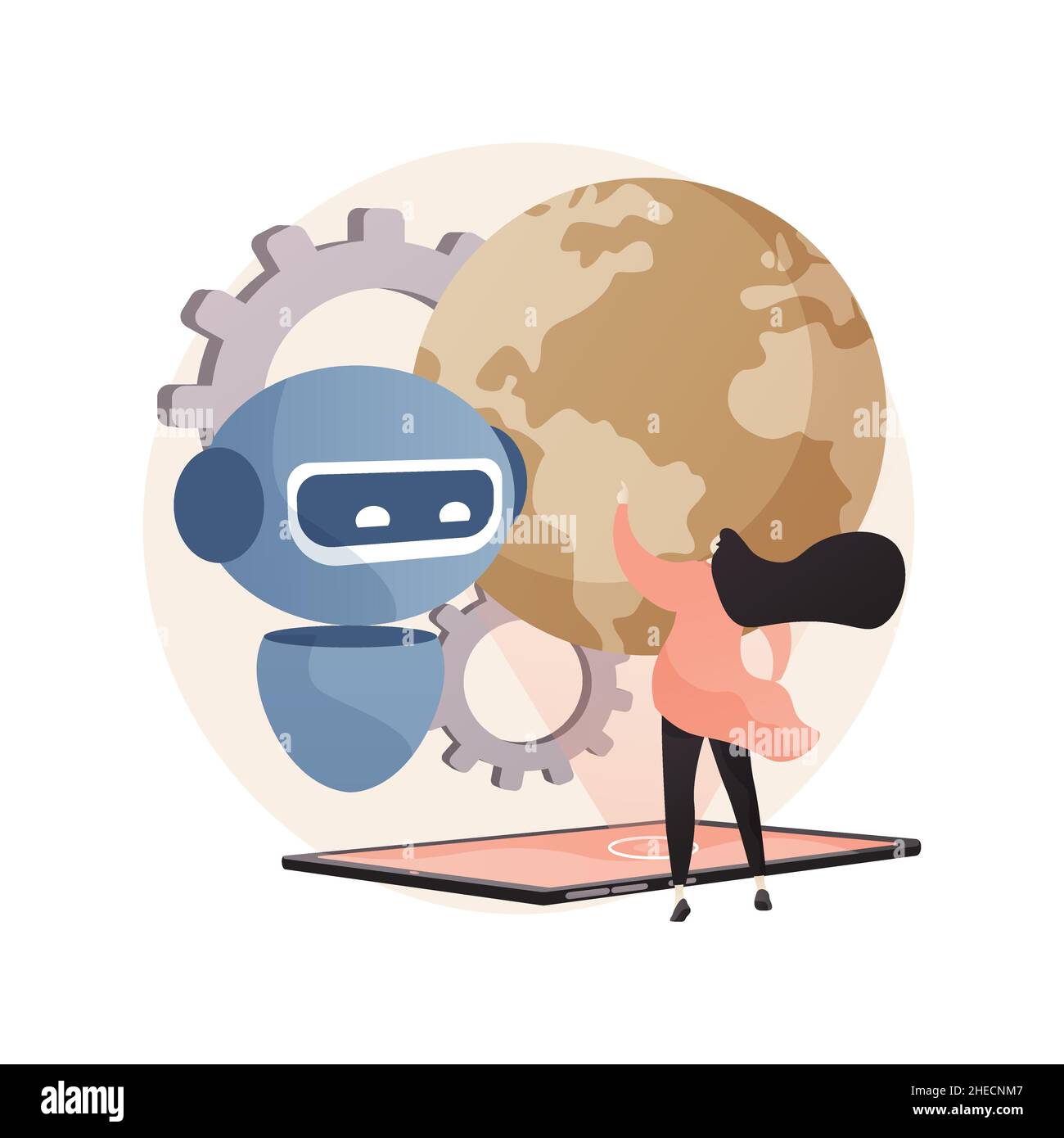 Technological singularity abstract concept vector illustration Stock ... Technological singularity abstract concept vector illustration Stock ...
