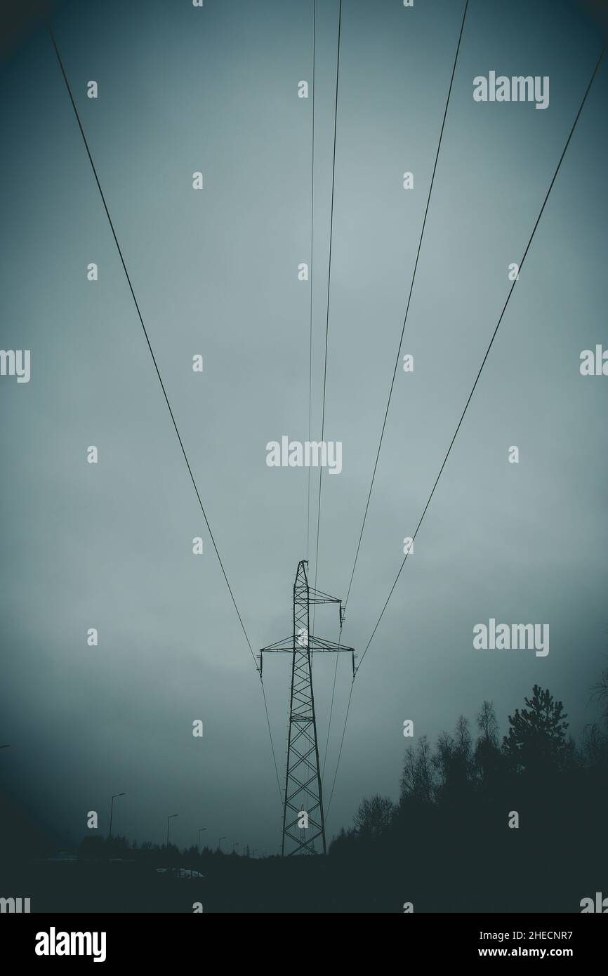 High tension electricity power cables hi-res stock photography and ...