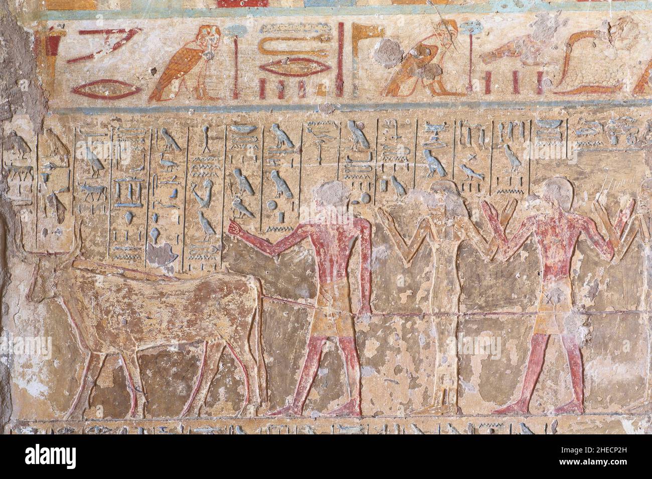 Egypt, Upper Egypt, Nile valley, El Kab, rock tomb of the High Priest ...