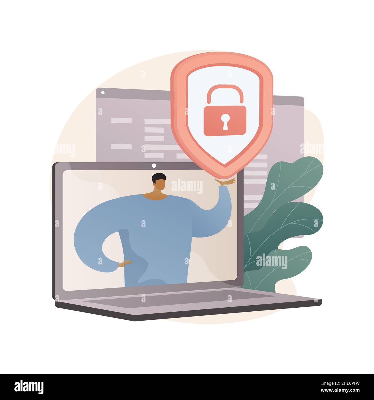 Data protection abstract concept vector illustration Stock Vector Image ...