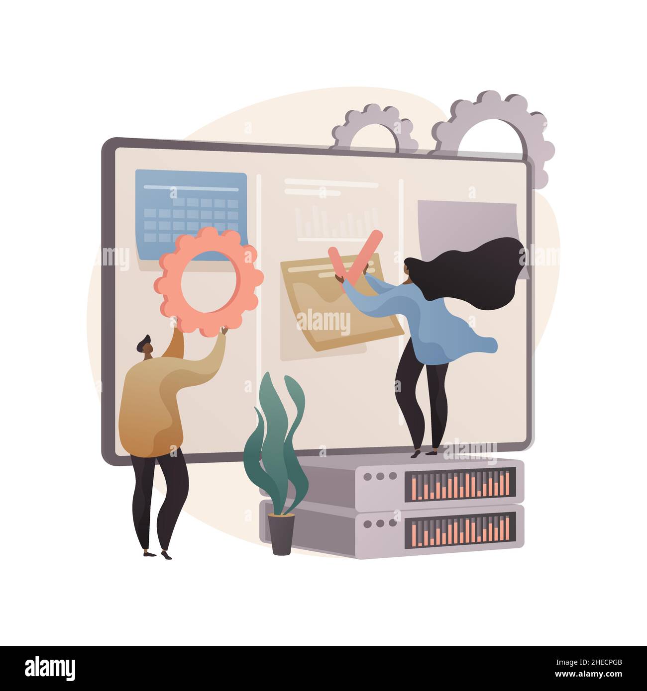 Task management abstract concept vector illustration Stock Vector Image ...