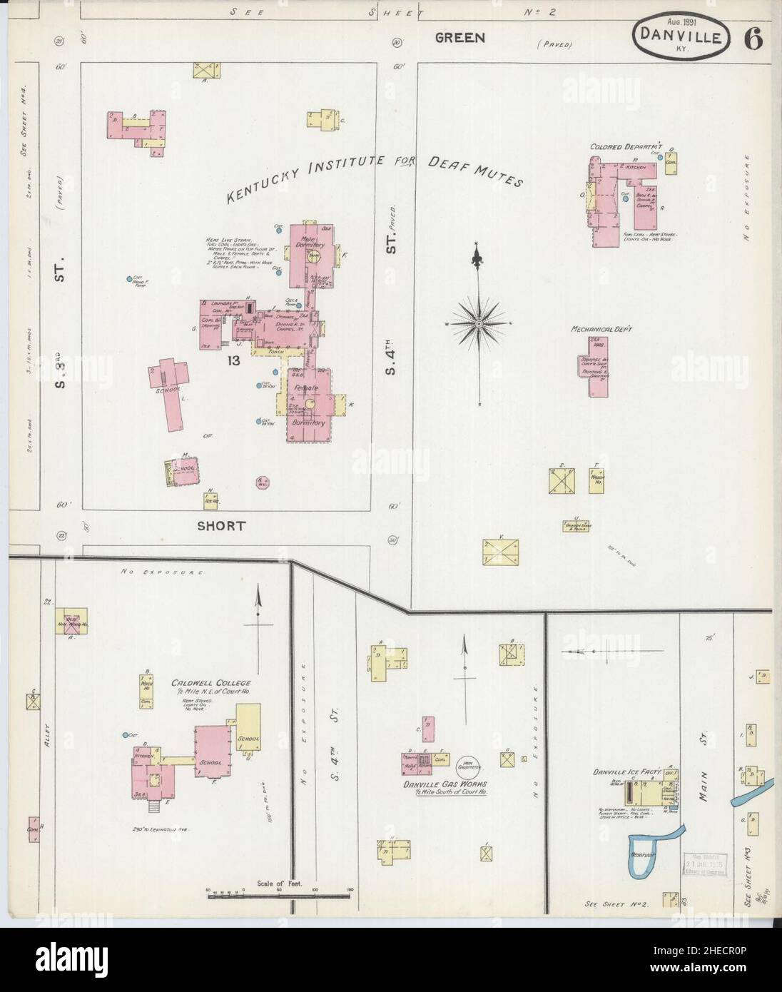Boyle county map hi-res stock photography and images - Alamy