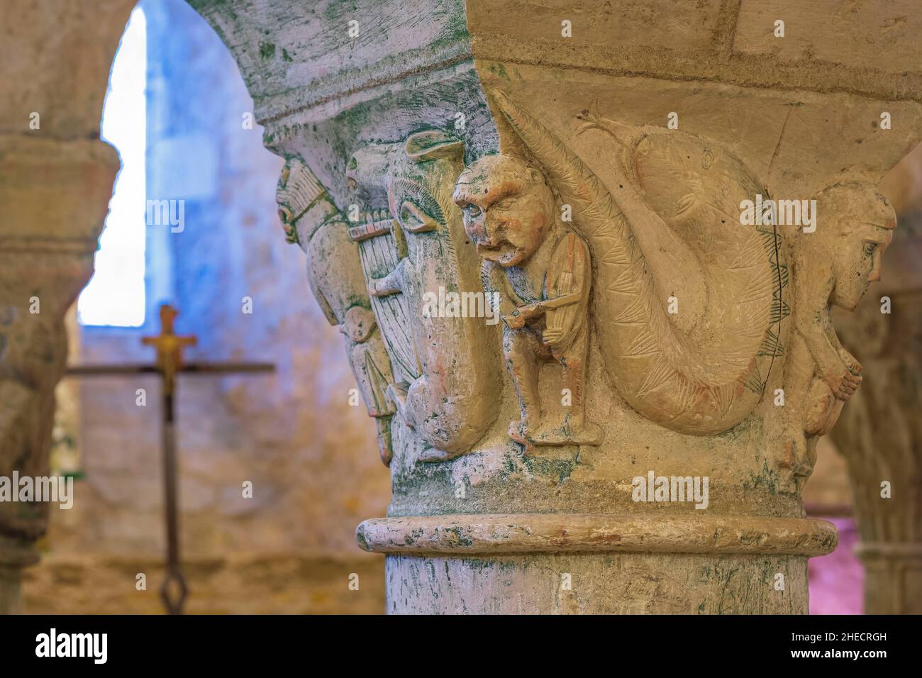 Romanesque crypt hi-res stock photography and images - Alamy