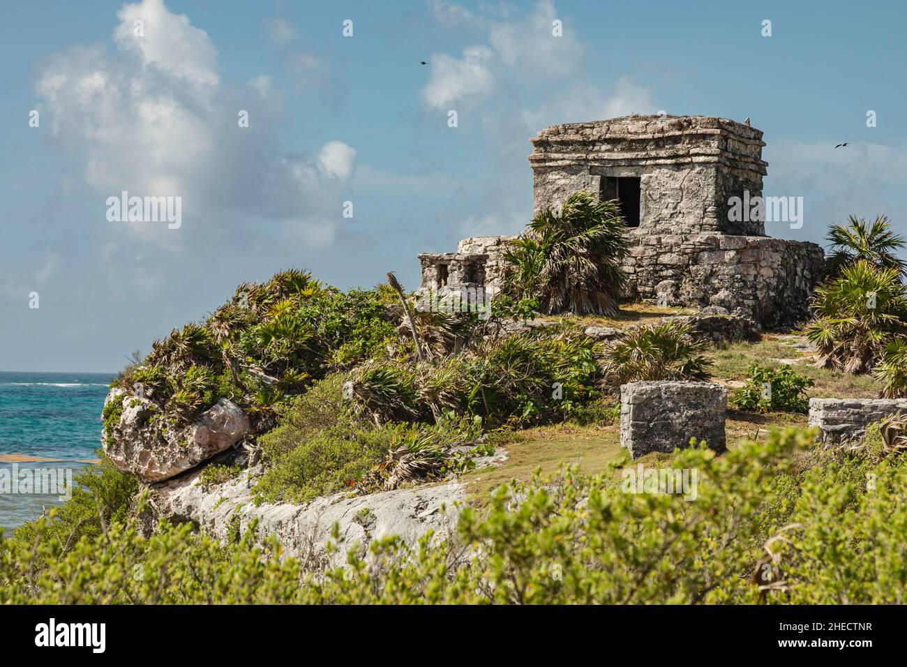 Mexico, Quintana Roo, Tulum, Tulum Mayan Ruins Archaeological Site ...
