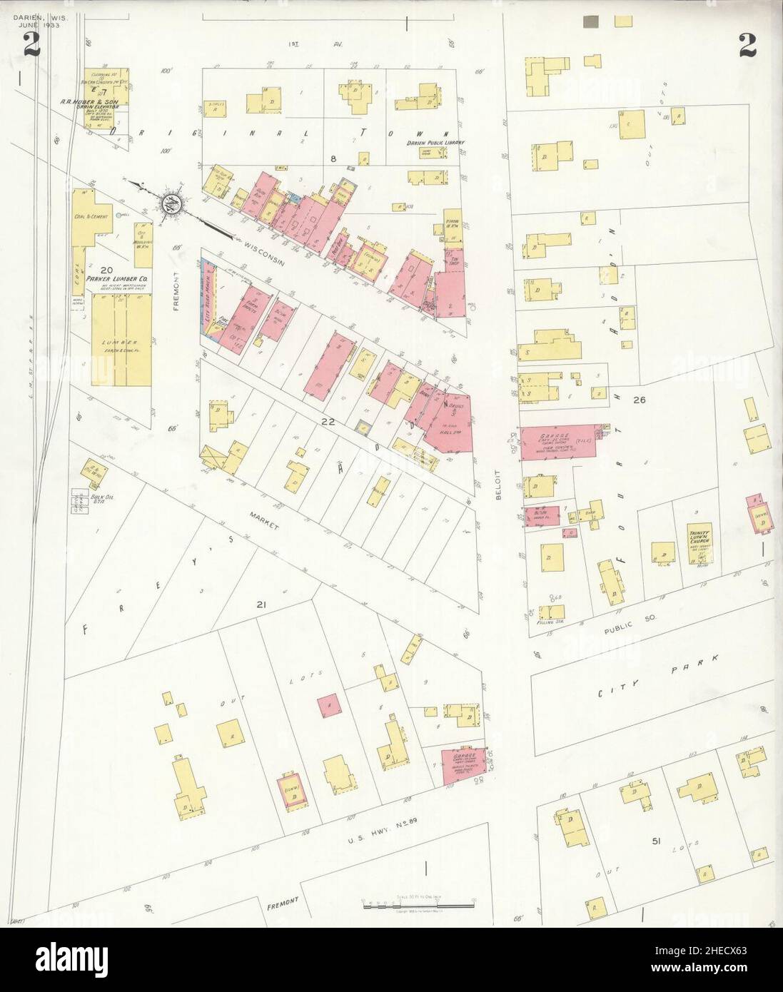 Map of darien hi-res stock photography and images - Alamy