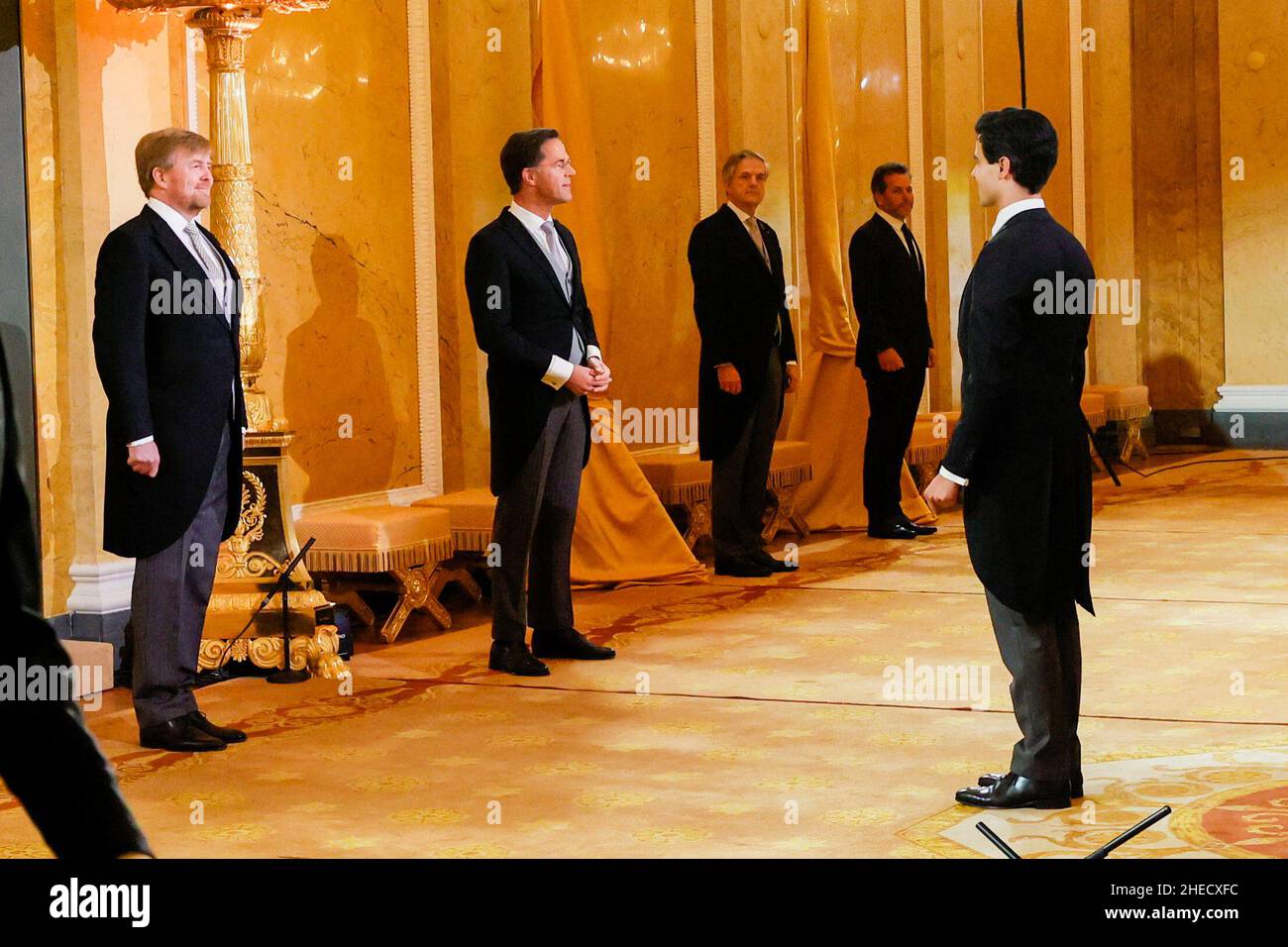 King Willem-Alexander and Prime Minister Mark Rutte with Minister for ...