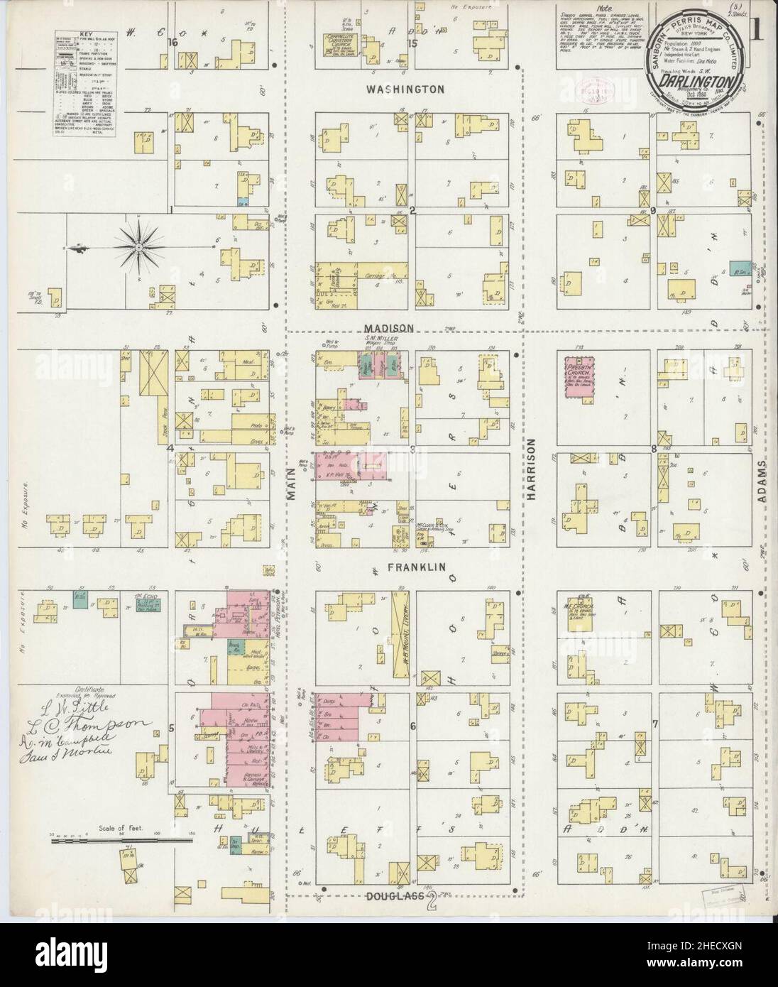 Darlington map hi-res stock photography and images - Alamy