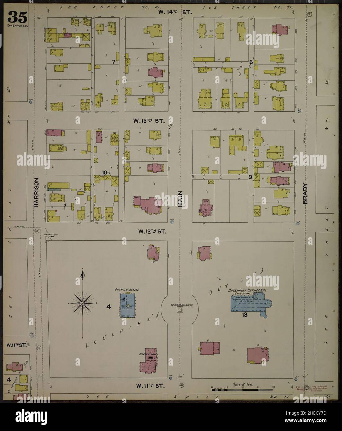 Scott county map hi-res stock photography and images - Alamy