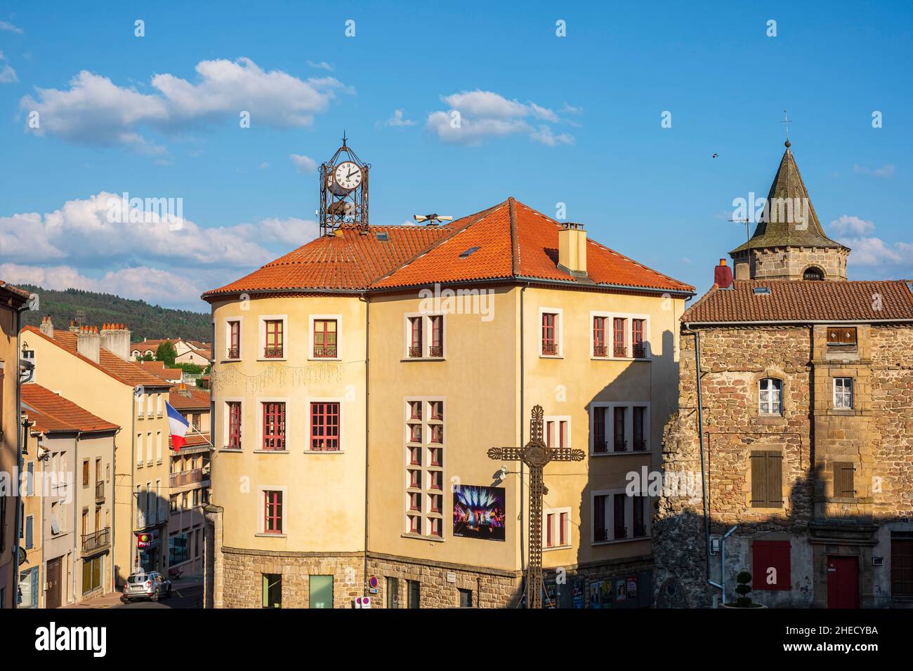 France, Lozere, Langogne, stage on the Stevenson trail or GR 70, the ...