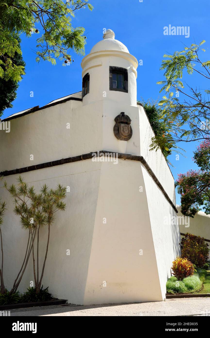 Portugal, Madeira Island, Funchal, the Fortaleza and Palacio de Sao ...