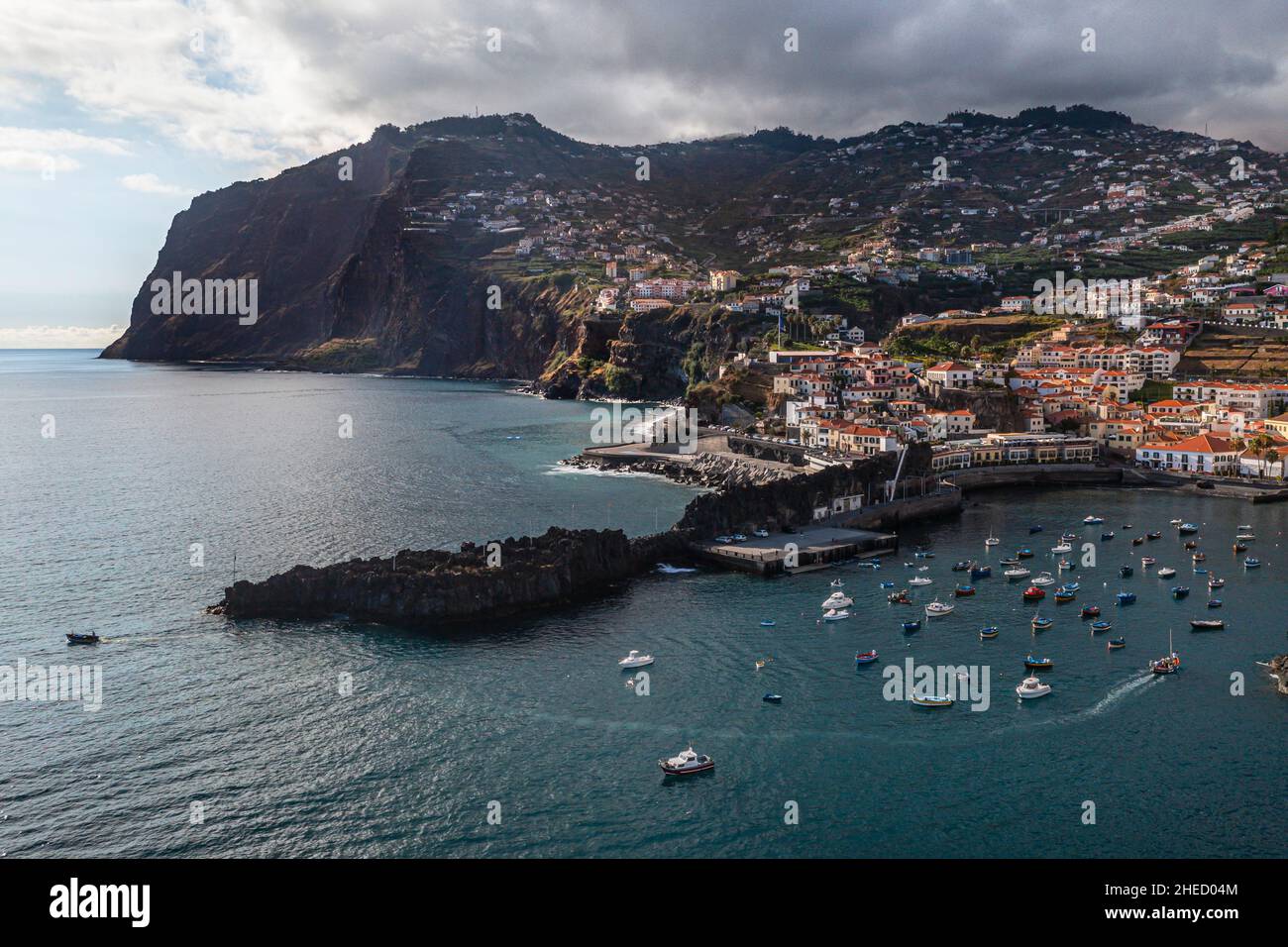 Portugal, Madeira Island, Camara de Lobos, cliff of Cape Girao, the ...