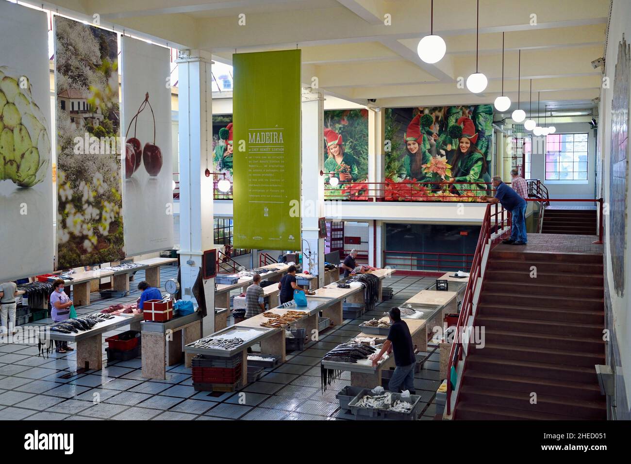 Portugal, Madeira Island, Funchal, the covered market Mercado dos ...