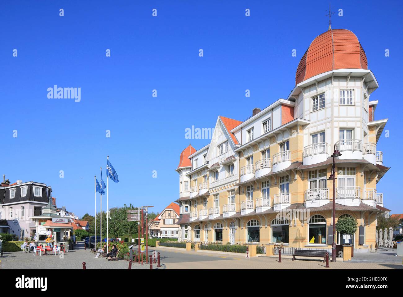 Belgium, West Flanders, De Haan, La Concession district, Grand Hotel ...