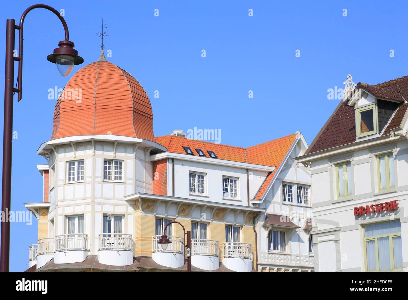 Belgium, West Flanders, De Haan, La Concession district, Grand Hotel ...